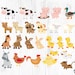 Farm Animals Clipart, Farm Clipart, Animals Clipart, Cute Farm Animals ...