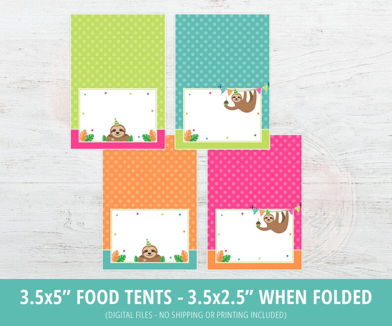 Sloth Birthday Decorations Sloth Party Package Sloth Theme - Etsy