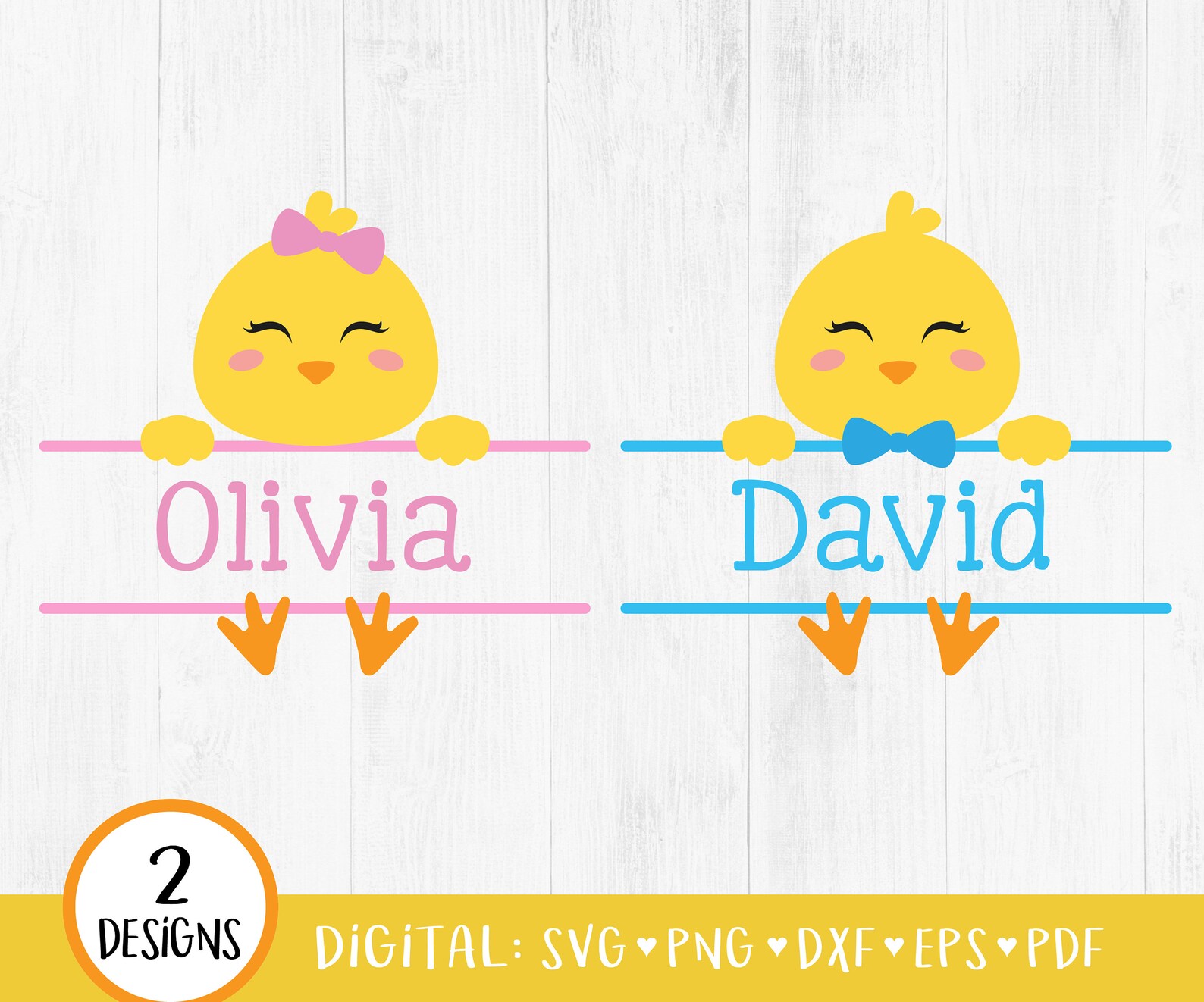 Chick Monogram Frame Svg Chick Name Frame SVG Chick Svg - Etsy