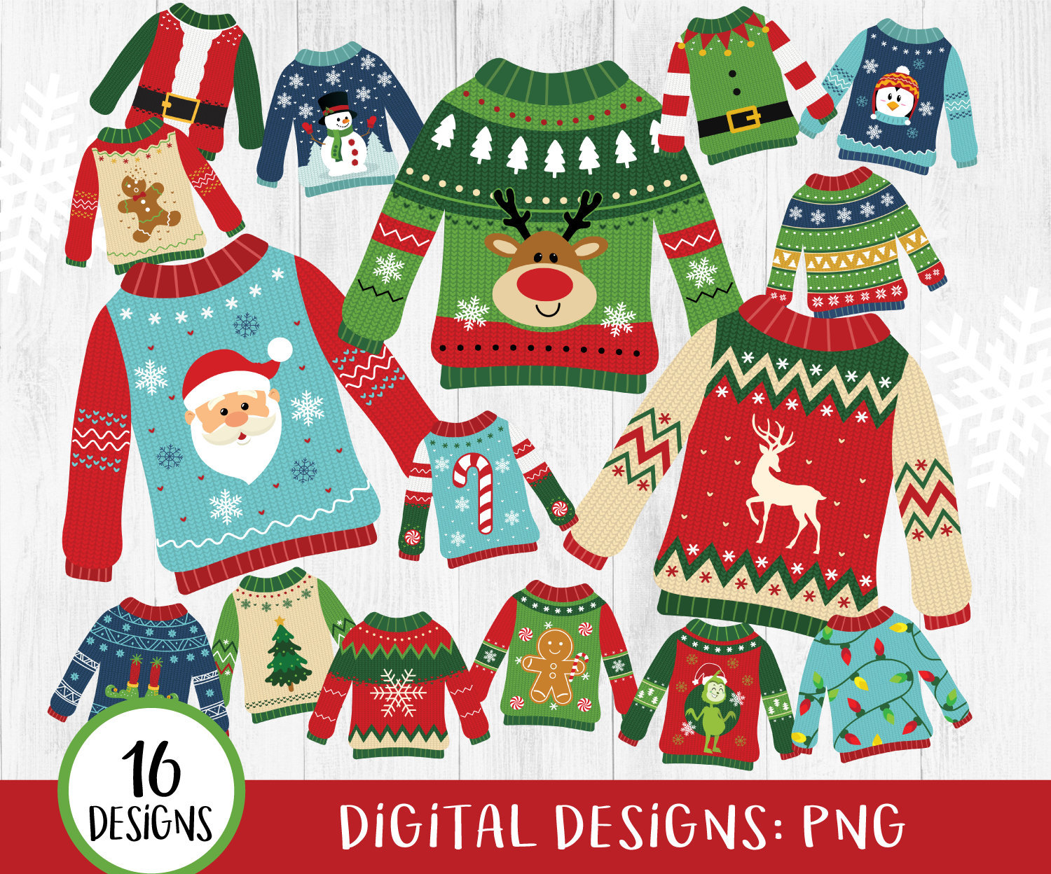 Ugly Christmas Sweater Clip Art