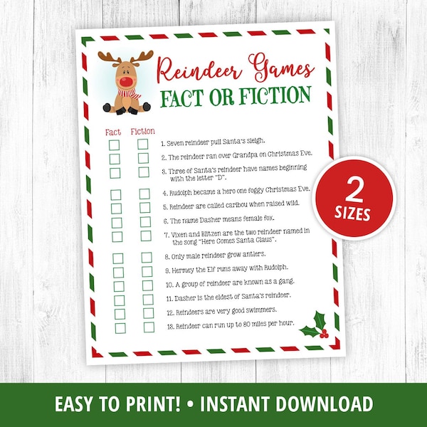 Reindeer Games - Etsy