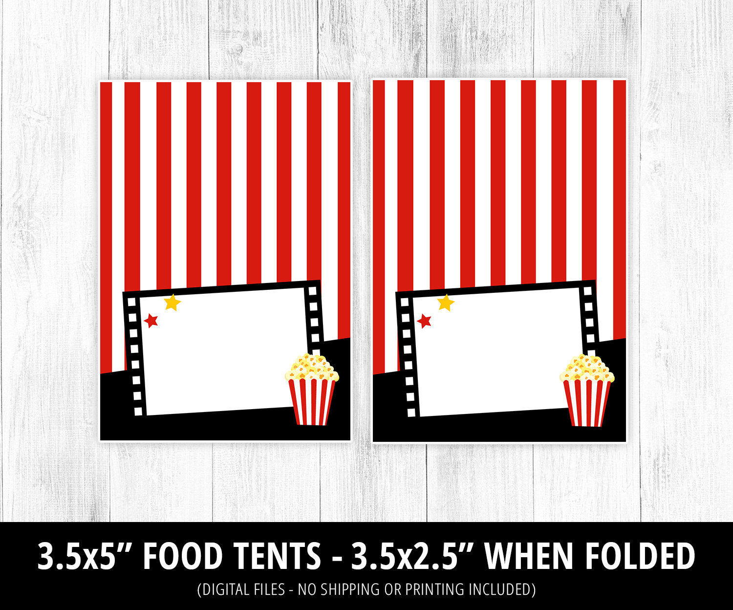 Movie Party Decorations Printable, Movie Night Birthday Party Decor ...