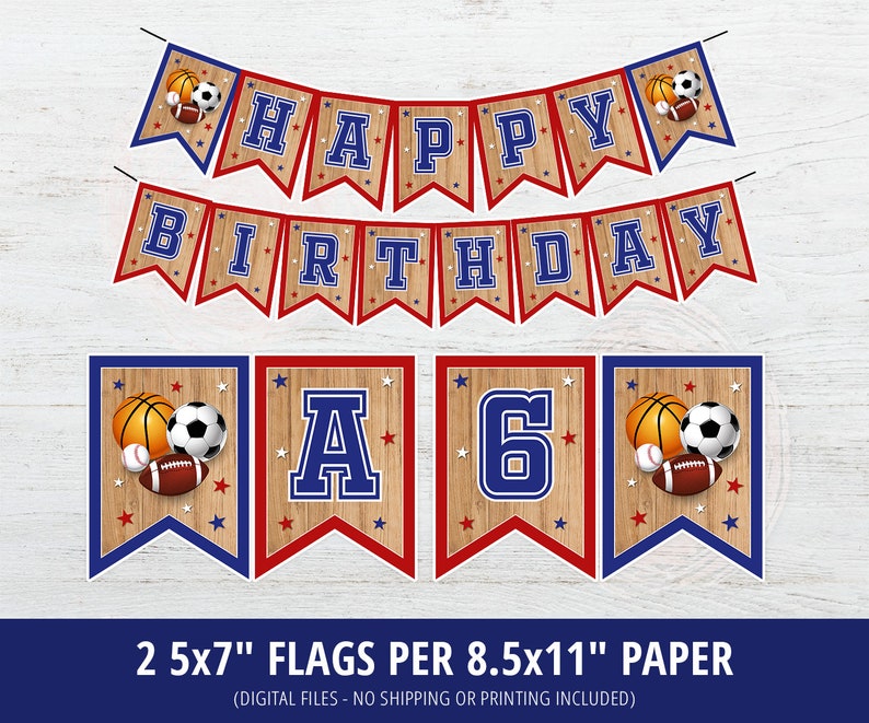 Sports Birthday Party Decorations, All-star Sports Party Decor, Sports ...