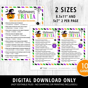Halloween Games Bundle Printable, Halloween Activities, Halloween Party ...