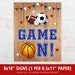 Sports Party Signs All Star Sports Birthday Signs Sports - Etsy