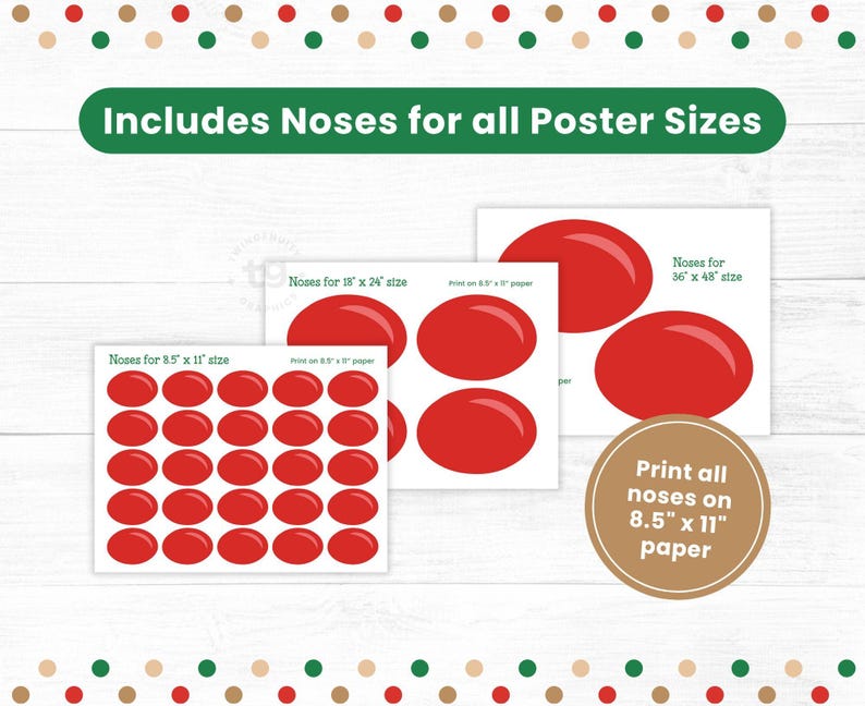 Pin the Nose on Reindeer Christmas Game Printable, Kids Classroom ...