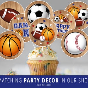 Sports Party Signs, All Star Sports Birthday Signs, Sports Party Decor ...