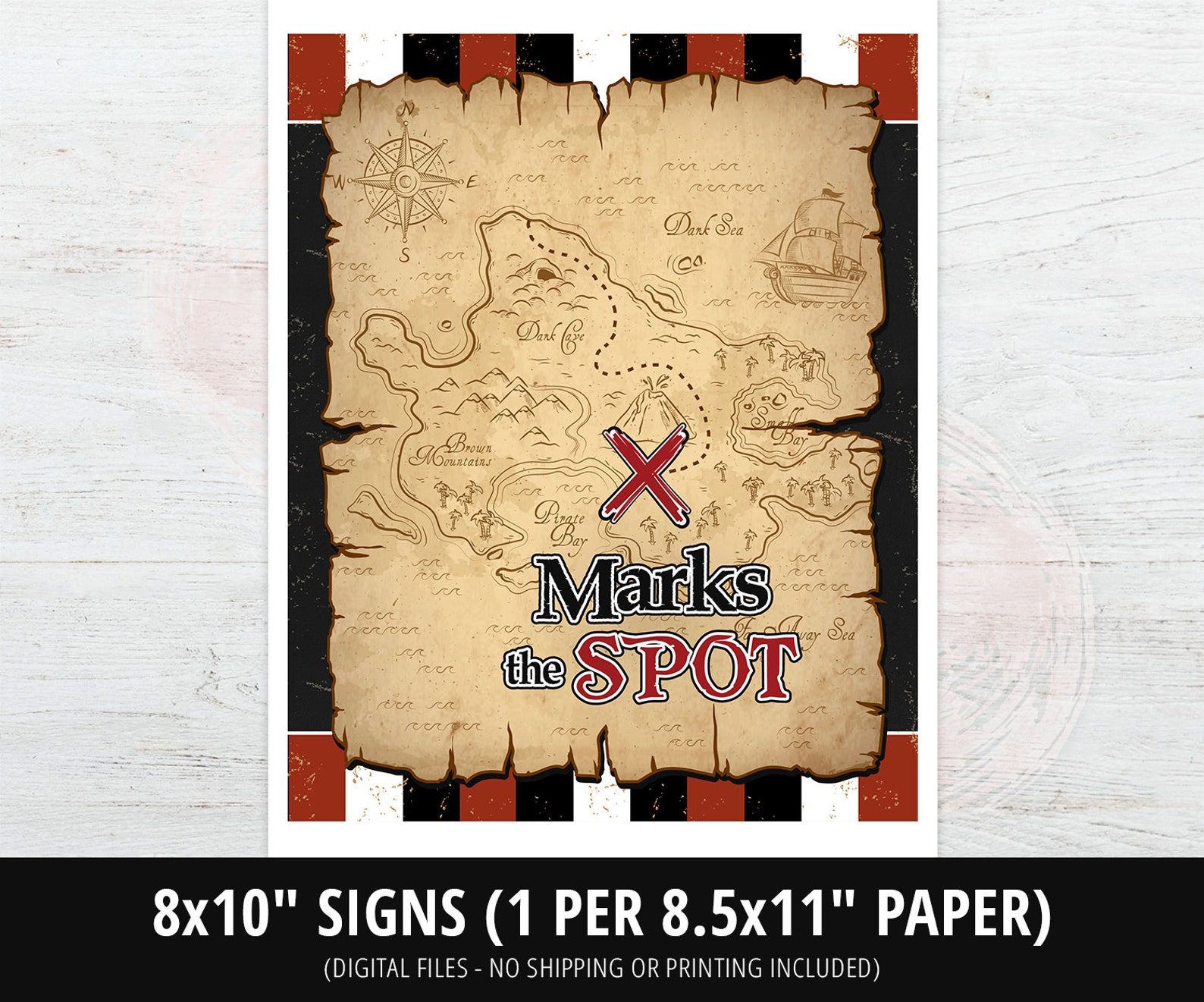 Pirate Party Signs Pirate Birthday Decor Pirate Decorations - Etsy