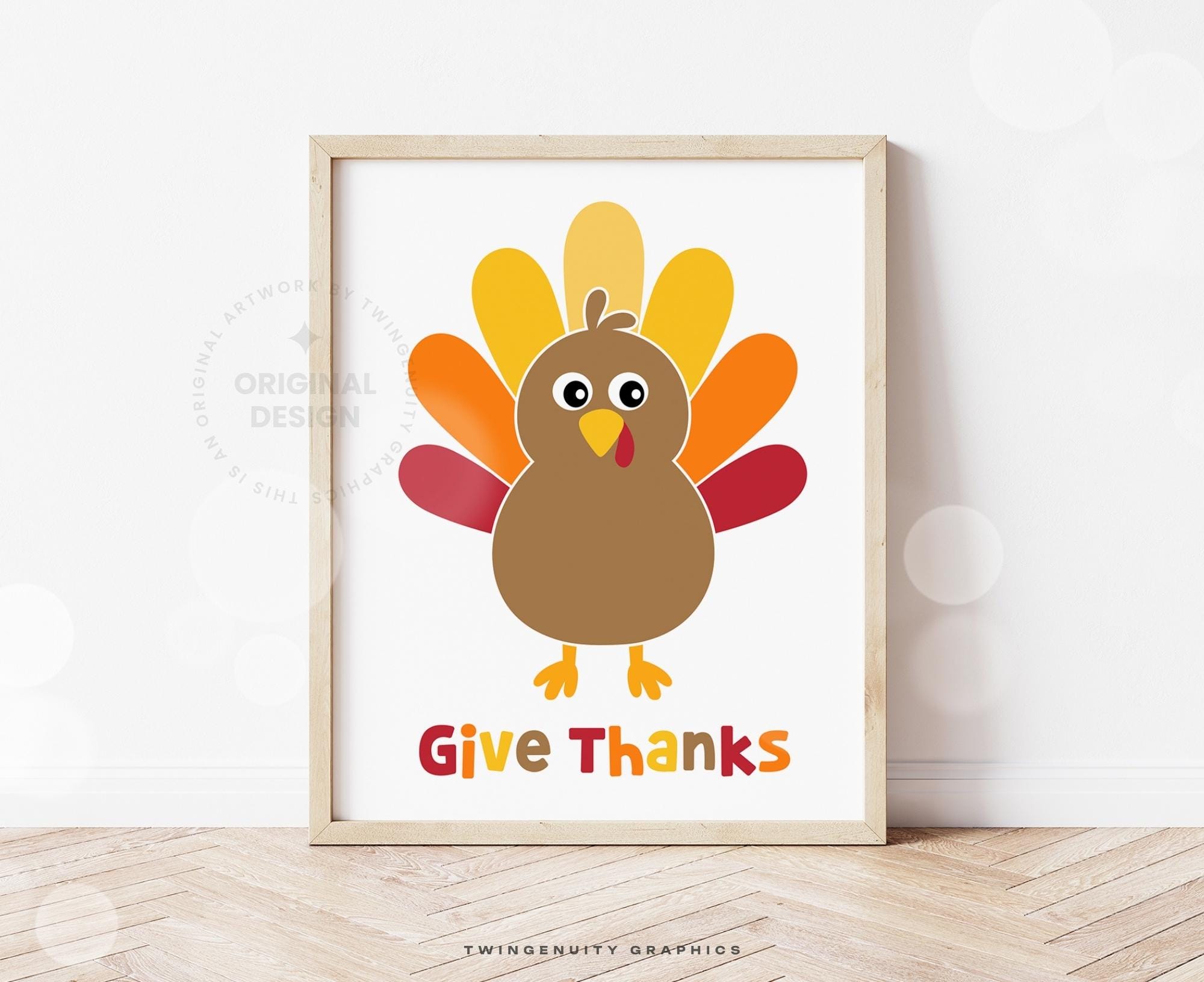 Thanksgiving Turkey SVG Clipart, Easy Fall Thanksgiving PNG Graphic for ...