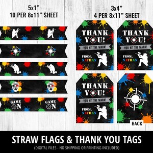 Paintball Party Decor, Paint Ball Theme Birthday Party Decorations ...