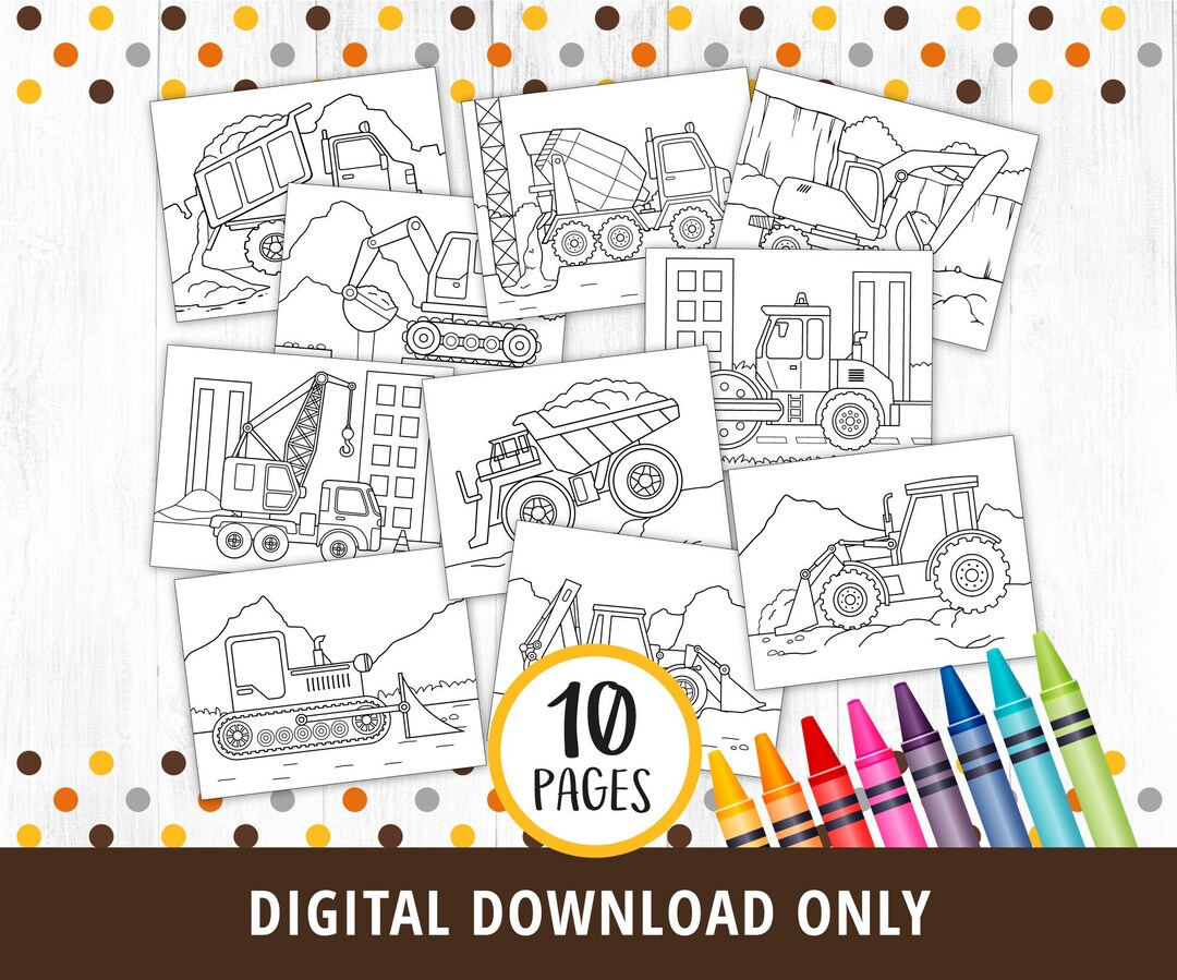 Construction Coloring Pages, Construction Printable, Construction Games ...