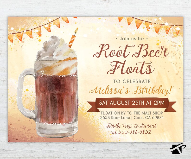 Root Beer Floats Invitation Root Beer Floats Invite Root | Etsy