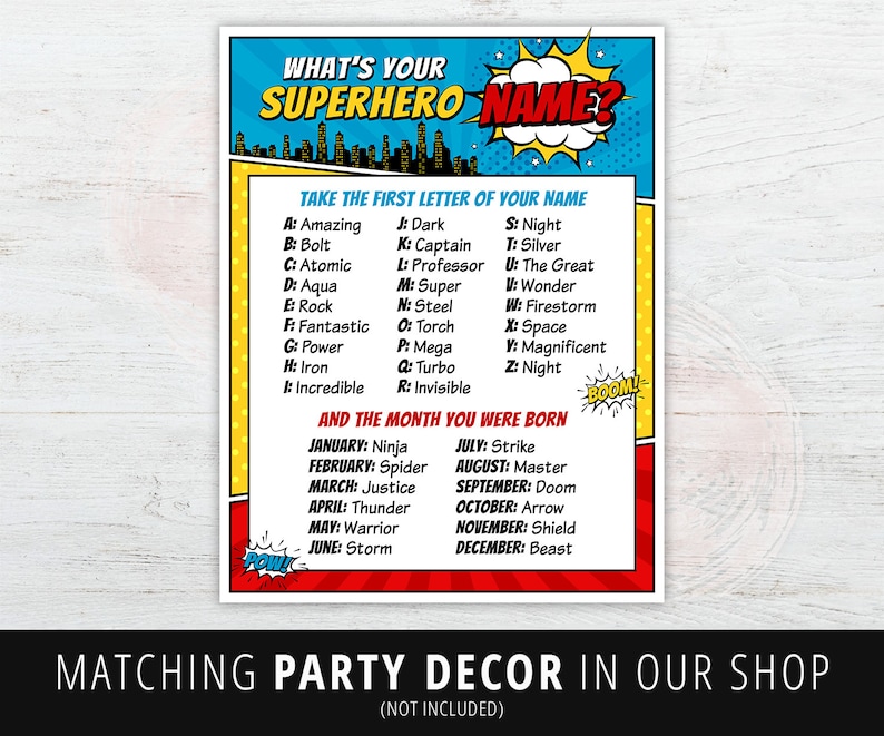 Superhero Thank You Tags, Superhero Favor Tags, Comic Birthday Party ...