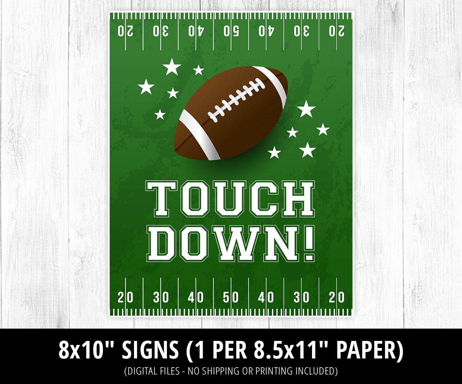 Football Party Signs, Football Birthday Party Signs, Football Welcome ...