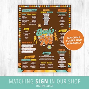 70s Games Bundle Printable, 70s Activities, 70s Party Games, 70s Trivia ...