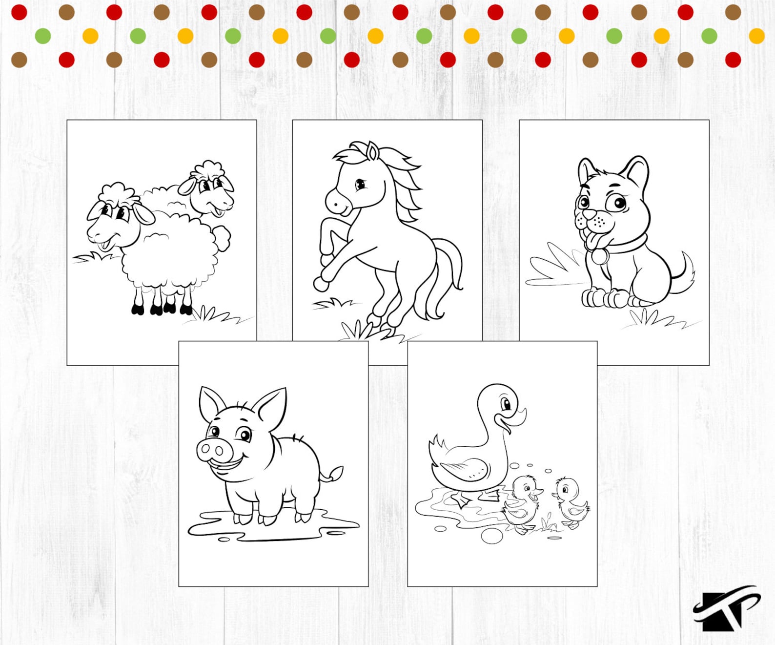 Farm Animals Coloring Pages, Farm Coloring Sheets, Farm Animals ...