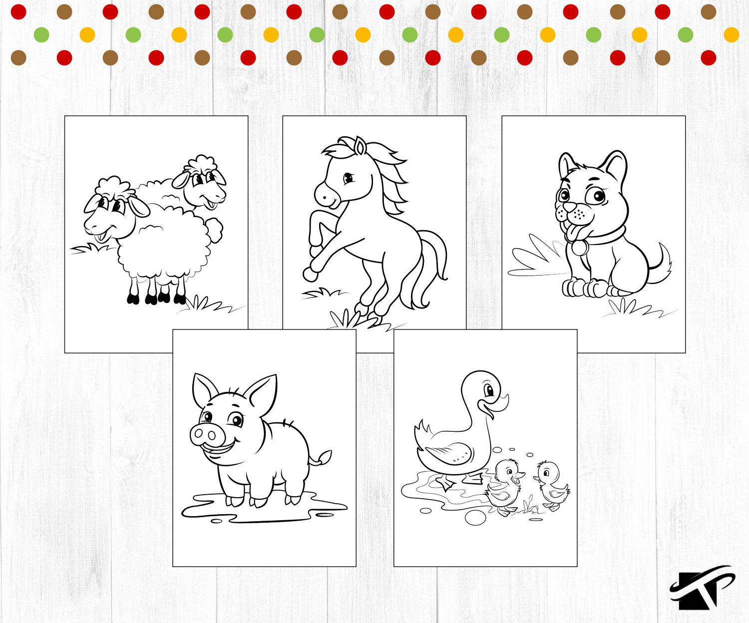 Farm Animals Coloring Pages, Farm Coloring Sheets, Farm Animals ...