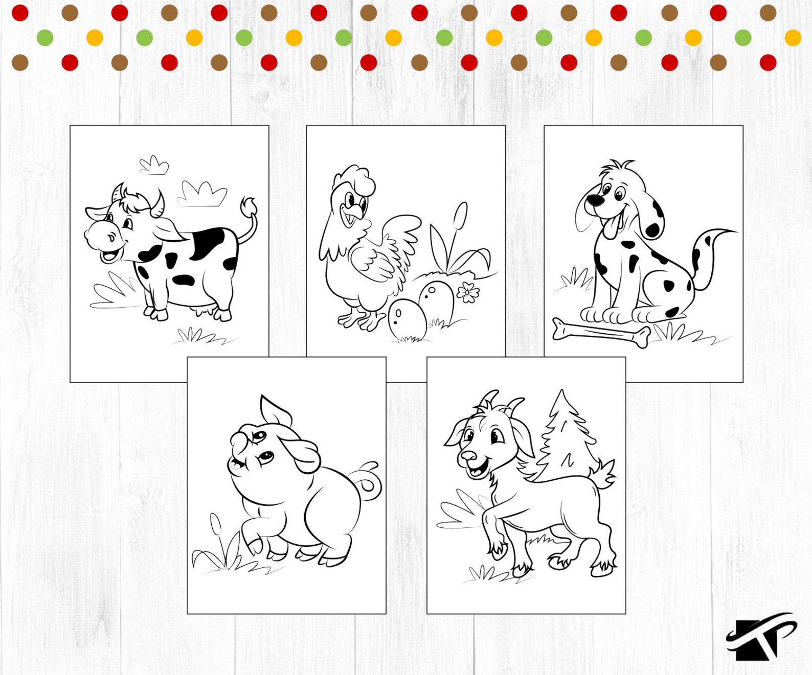 Farm Animals Coloring Pages, Farm Coloring Sheets, Farm Animals ...