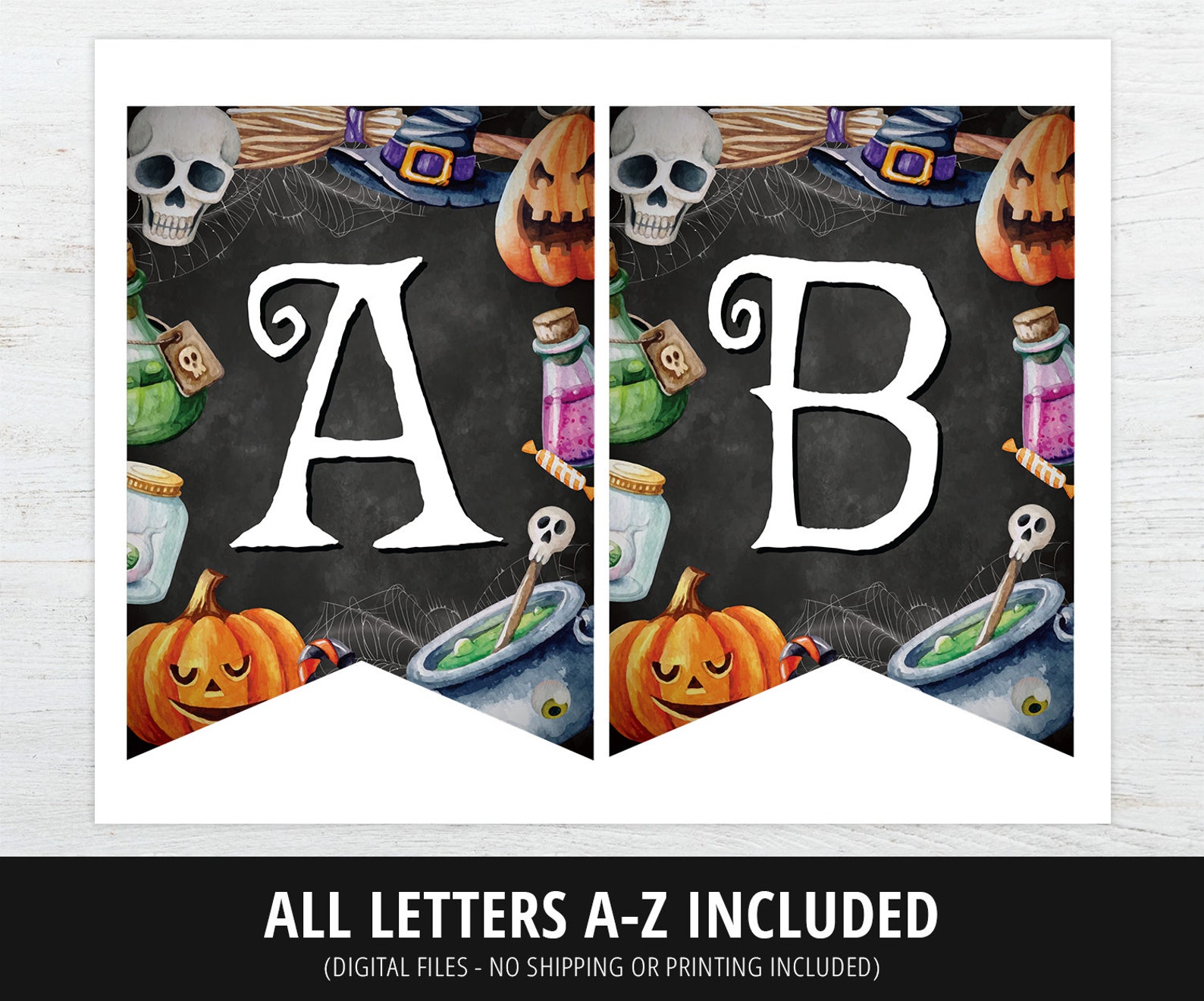 Happy Halloween Banner, Halloween Birthday Banner, Halloween Banner ...
