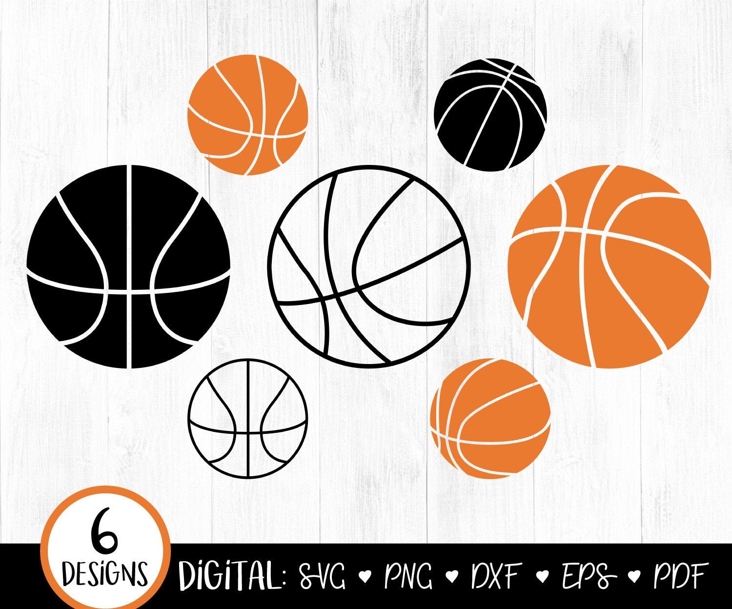 Basketball SVG Basketball Clipart Basketball SVG Bundle | Etsy