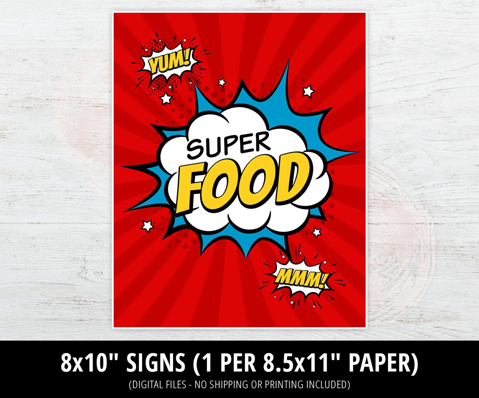 Superhero Party Signs Superhero Birthday Party Decor Welcome | Etsy