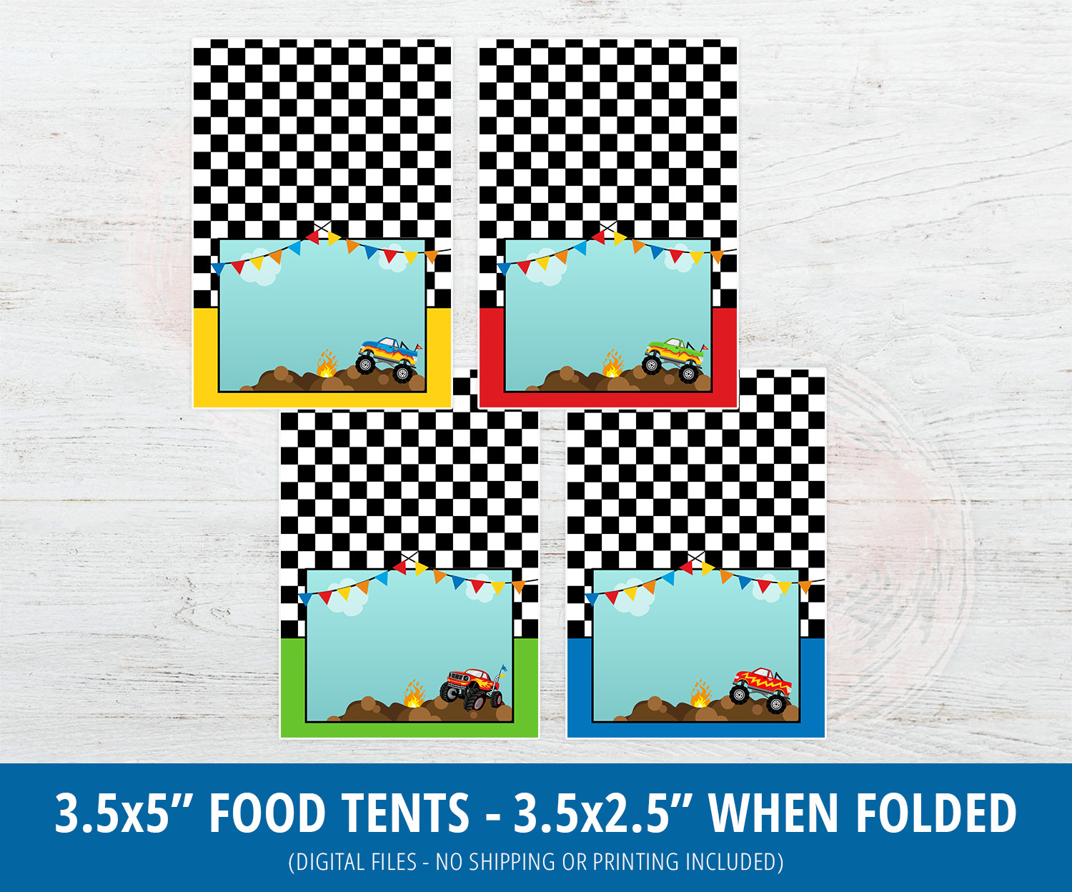 Monster Truck Birthday Decorations, Monster Truck Party Supplies ...