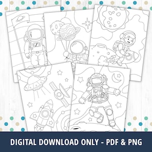 10 Outer Space Coloring Pages for Kids, Astronaut Coloring Pages ...
