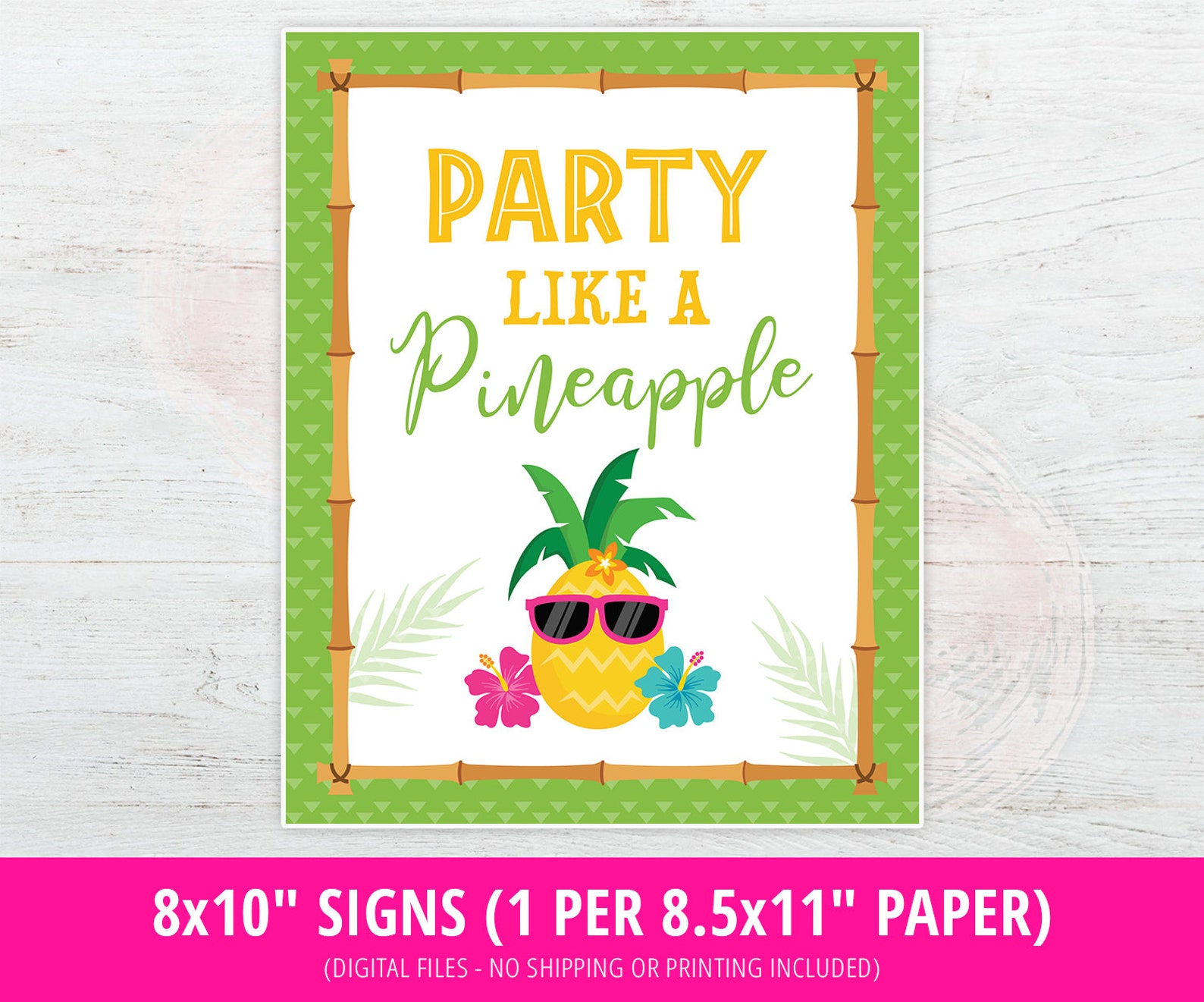 Luau Party Signs, Luau Birthday Party Signs, Luau Welcome Sign, Luau ...