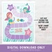 Printable Mermaid Reward Chart, Mermaid Reward Chart Kids, Mermaid ...