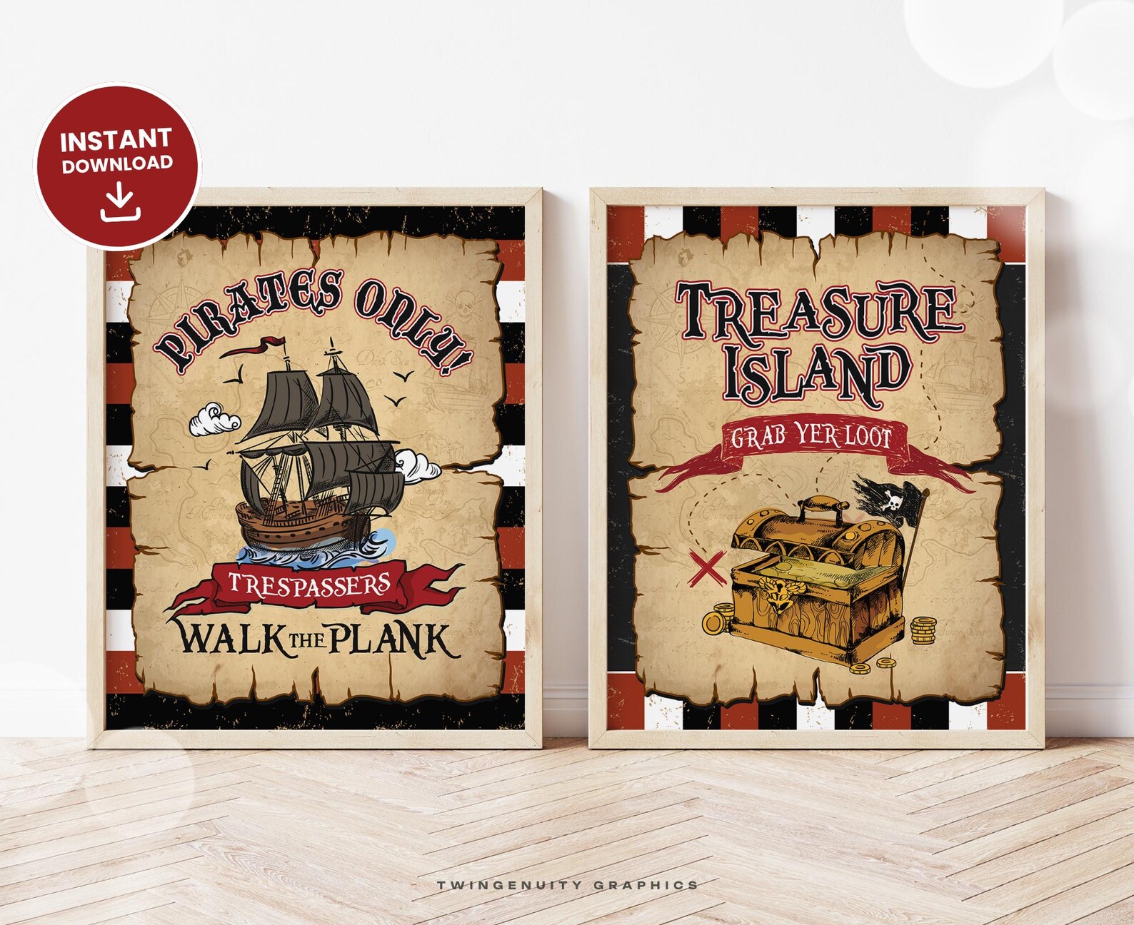 Pirate Party Signs, Pirate Birthday Decor, Pirate Decorations, Pirate ...