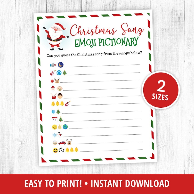 Emoji Christmas Songs - Etsy