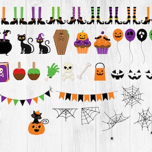 Halloween Clipart Bundle, Cute Halloween Clipart, Pumpkins, Ghosts ...