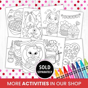 Build a Teddy Bear Kid's Craft, Printable Valentines Day Craft, Kid's ...