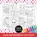 Build a Teddy Bear Kid's Craft, Printable Valentines Day Craft, Kid's ...
