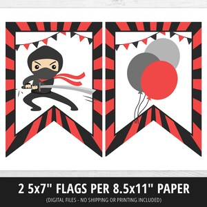Ninja Banner, Ninja Birthday Banner, Party, Karate Birthday, Karate ...