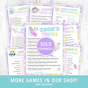 Back to the 2000s Party Poster, 2000s Party Signs, 2000s Party ...