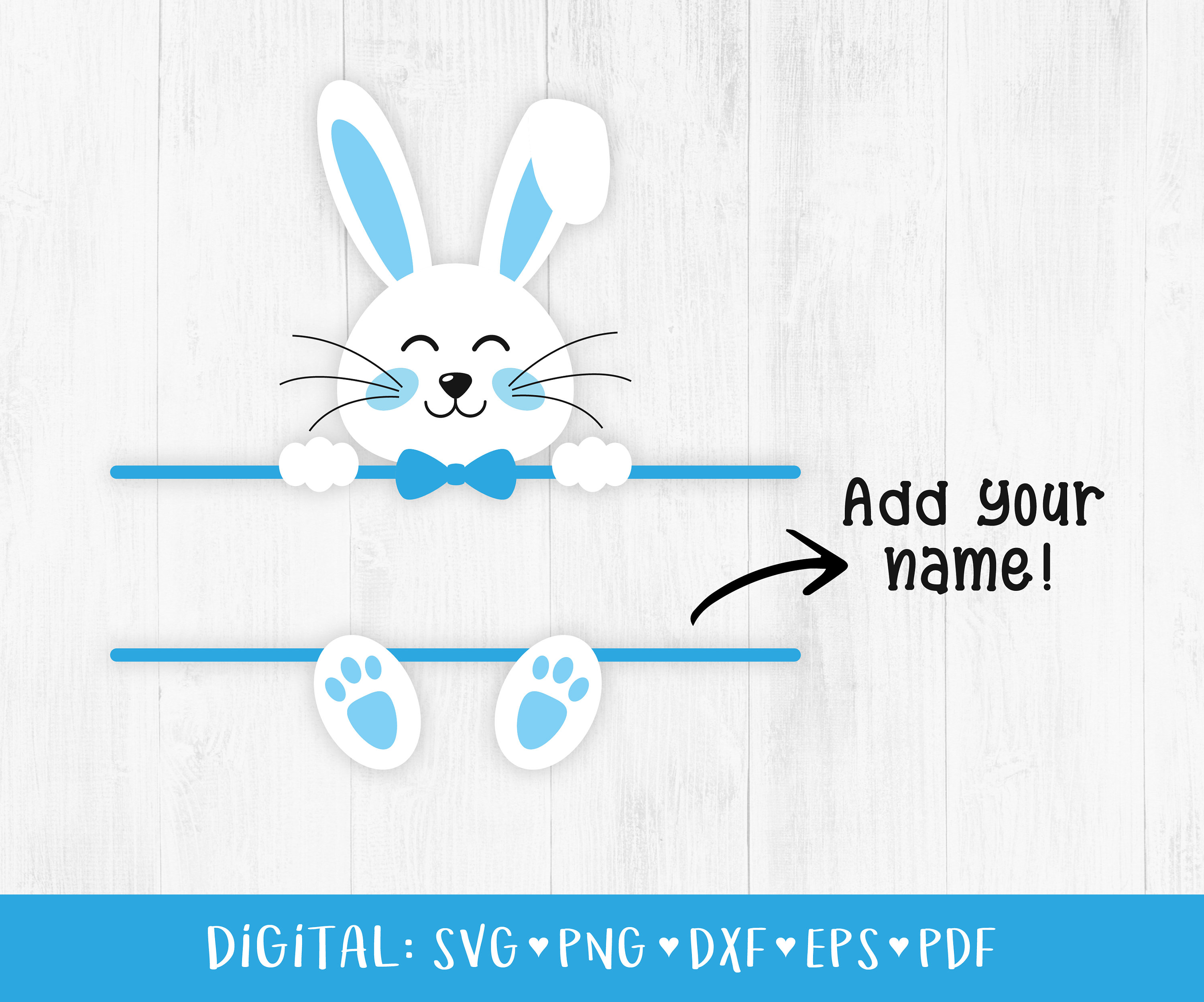 Bunny Name Frame SVG Bunny Monogram Frame Svg Bunny Svg - Etsy