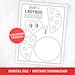 Valentines Day Craft Printable, Build a Ladybug for Kid, Kid's ...