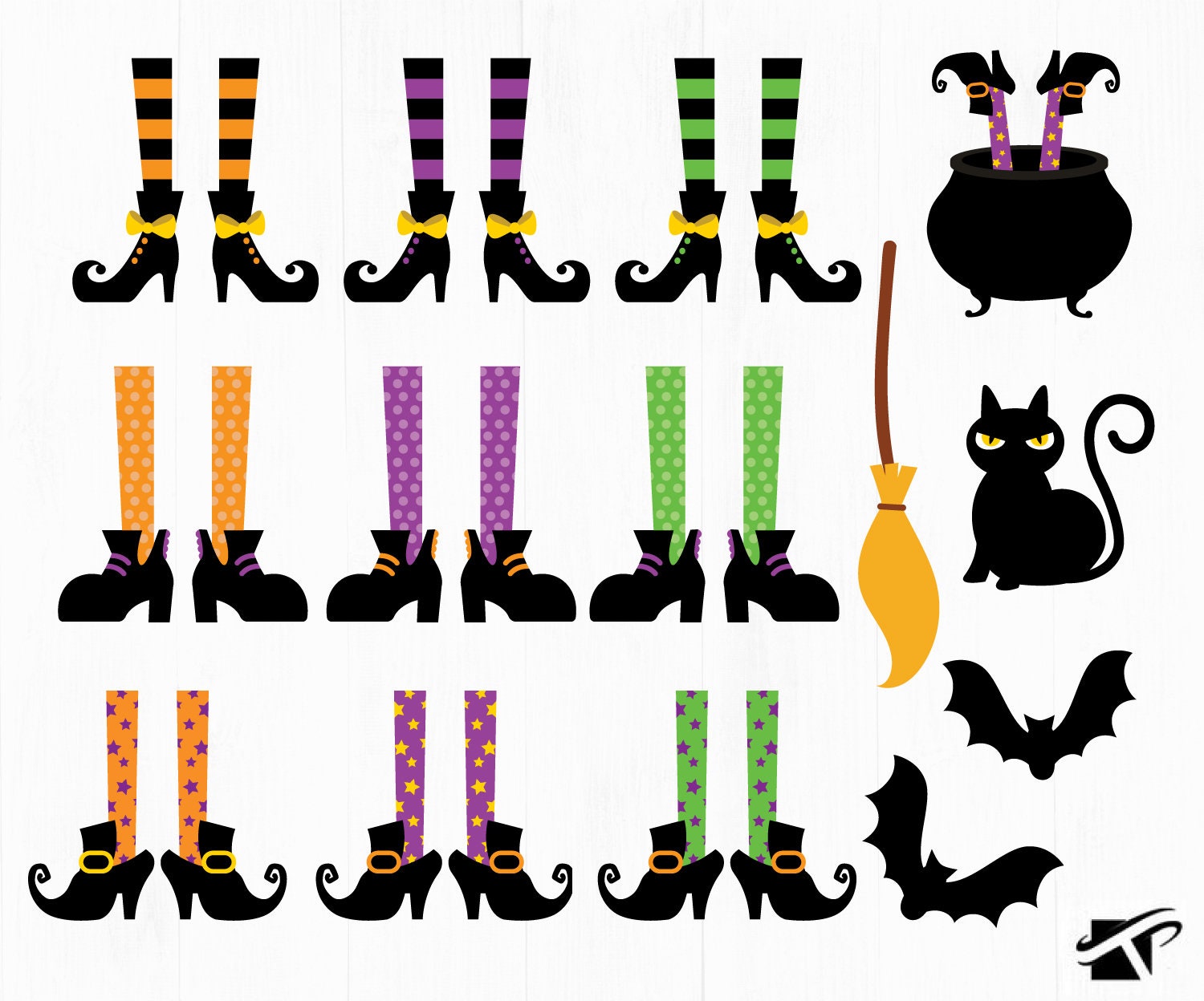 Witches Feet SVG, Witches Feet Clipart, Halloween SVG, Halloween Witch ...