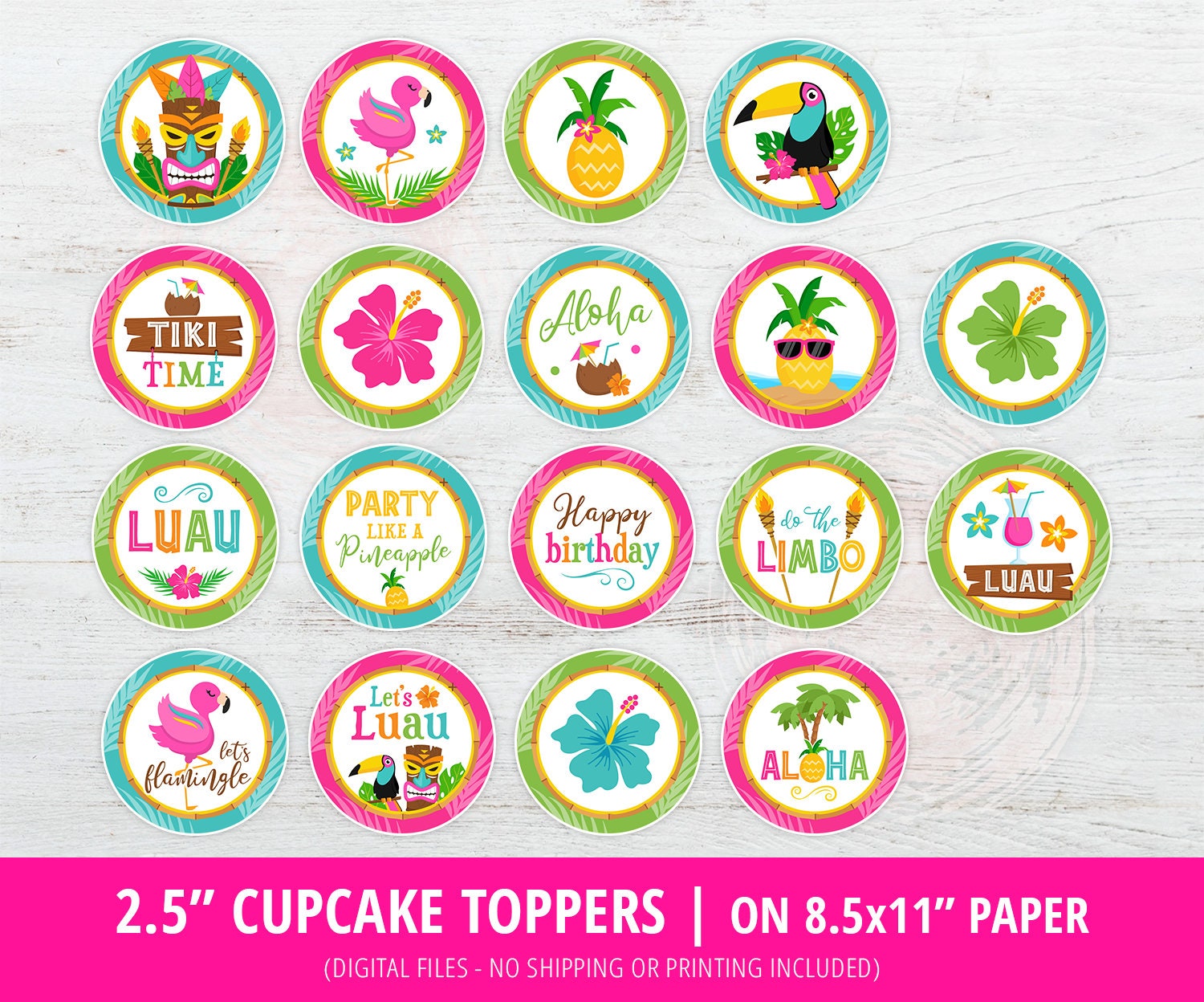 Printable Luau Party Decor Luau Party Birthday Decorations - Etsy