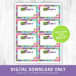 90s Party Sign, What's Your 90s Name Sign, 90s Birthday Theme, 1990s ...