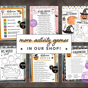 Halloween Games Bundle Printable, Halloween Activities, Halloween Party ...