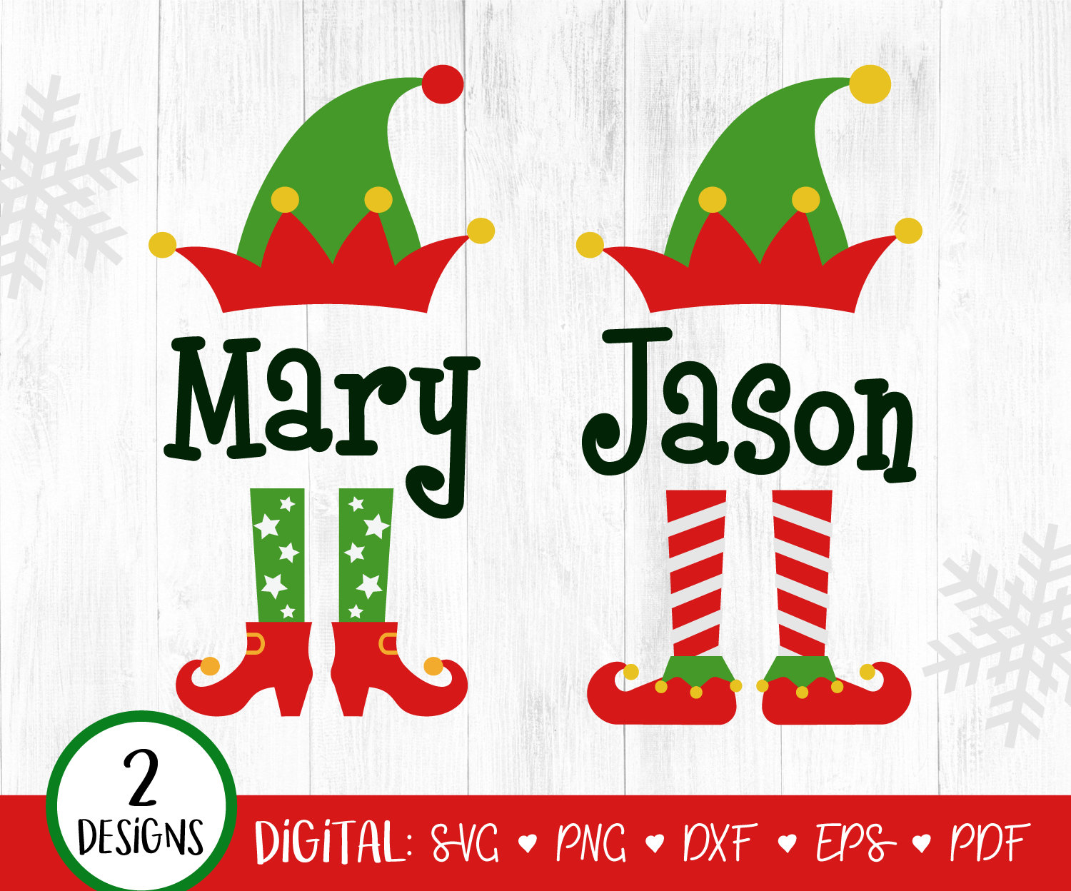 Elf Svg Christmas Svg Elf Name SVG Elf Monogram Svg - Etsy
