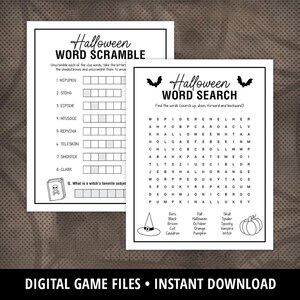 Printable Kids Halloween Activities, Halloween Party Games Kids ...