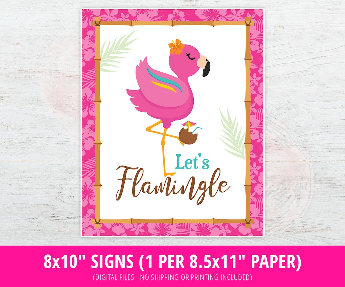Luau Party Signs Luau Birthday Party Signs Luau Welcome - Etsy