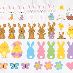 Easter Clipart, Easter Clipart Bundle, Bunny Clipart, Easter Chicks ...