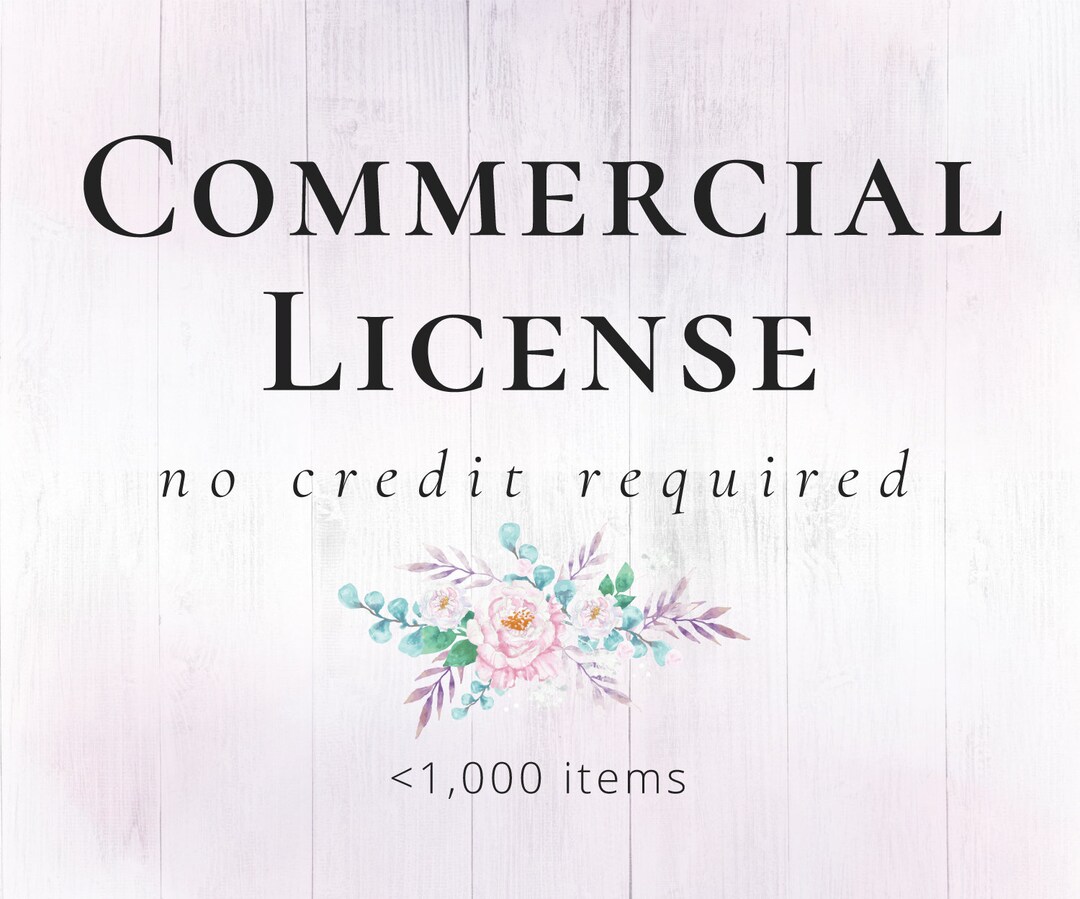 Commercial License for Clipart (PNG) - Etsy