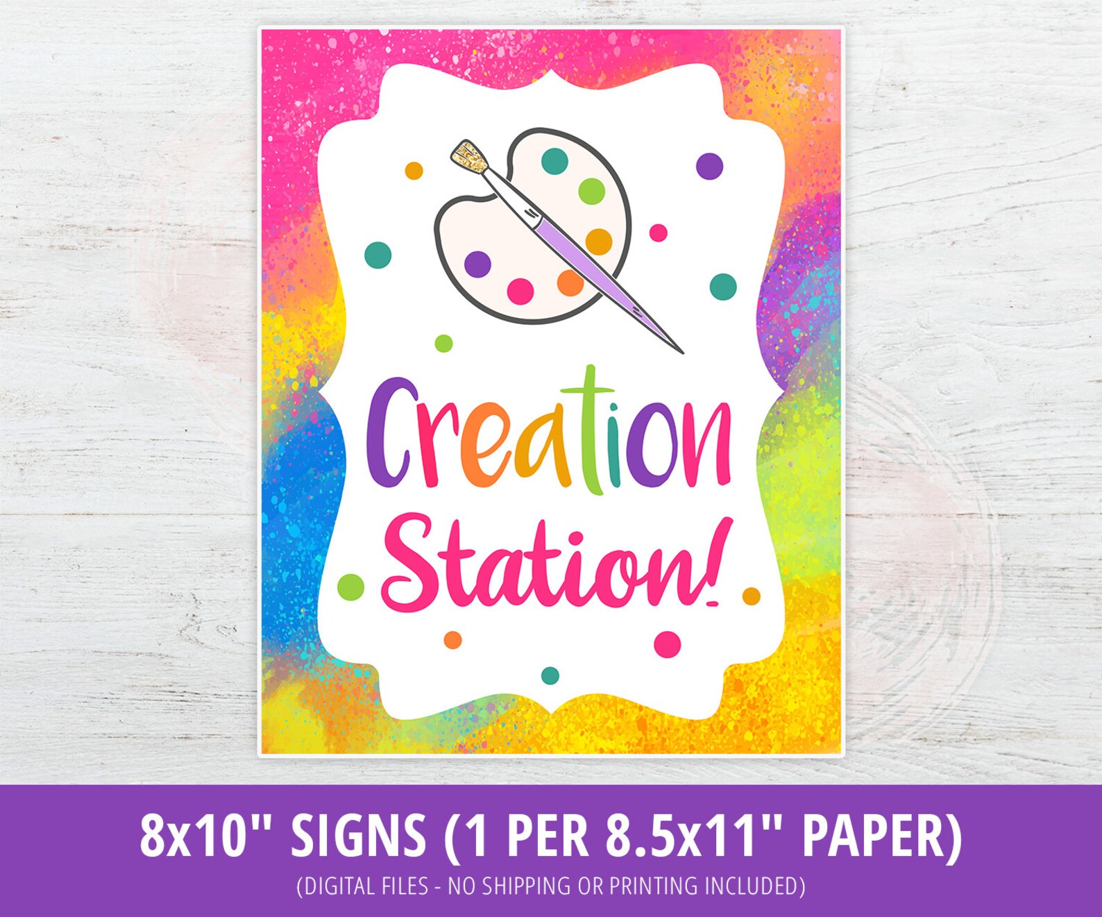 Art Painting Party Signs Paint Signs Art Welcome Sign Art | Etsy