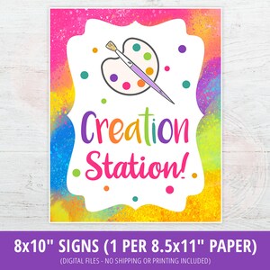 Art Painting Party Signs, Paint Signs, Art Welcome Sign, Art Birthday ...