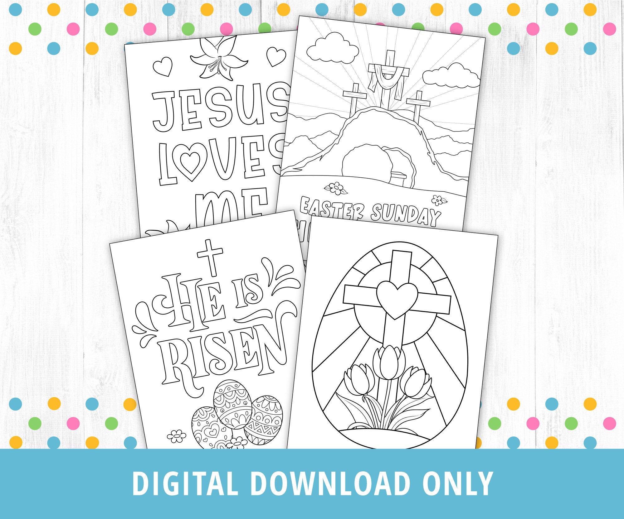 Easter Religious Coloring Pages, Easter Coloring Pages, Printable ...